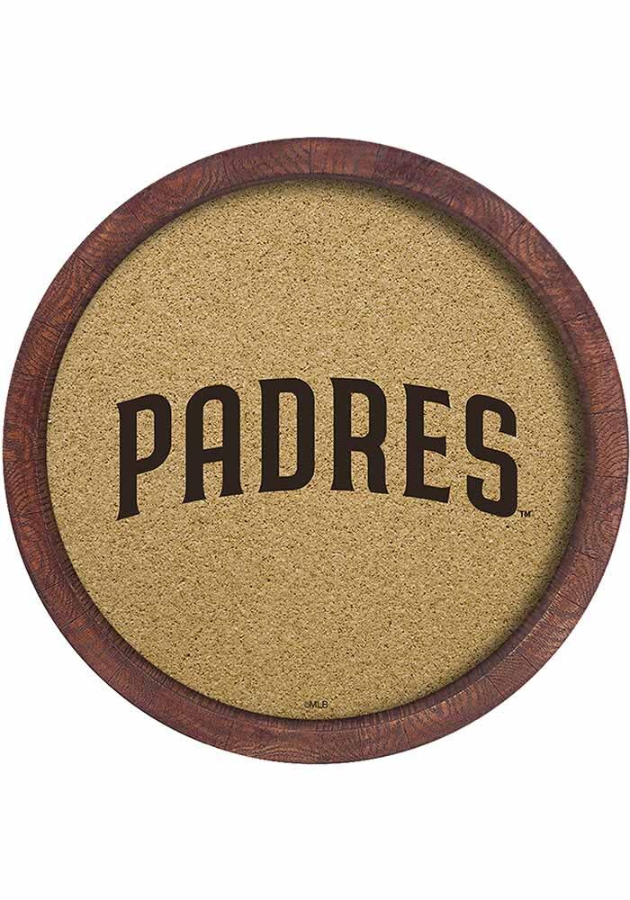 The Fan-Brand San Diego Padres YELLOW Faux Barrel Top Corkboard Sign ...