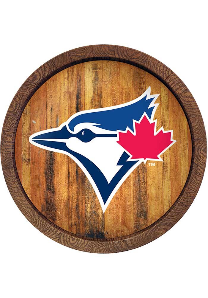 The Fan-Brand Toronto Blue Jays RED Faux Barrel Top Sign - 2217731