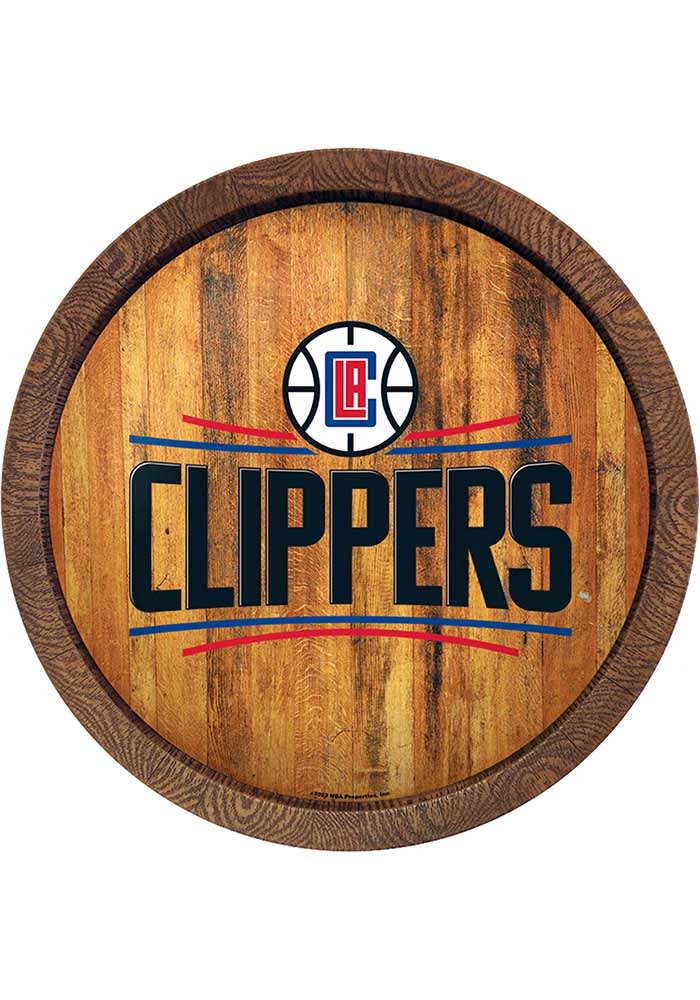 The Fan-Brand Los Angeles Clippers Red Faux Barrel Top Sign - 2218809