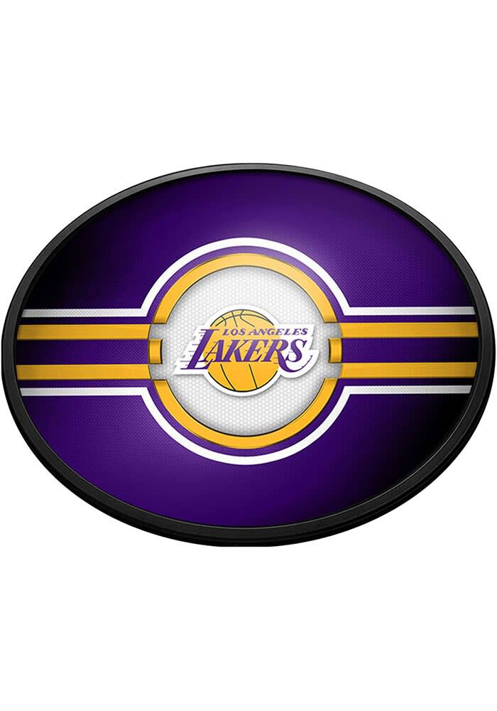The Fan-Brand Los Angeles Lakers GOLD Oval Slimline Lighted Sign - 2218863