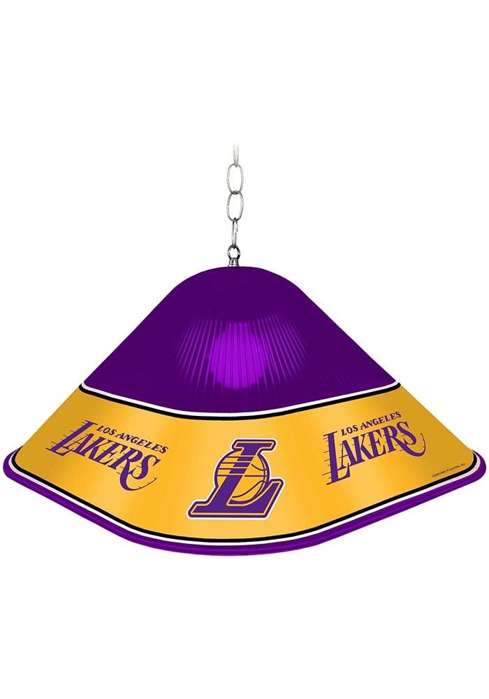 Los Angeles Lakers Square Acrylic Gloss PURPLE Billiard Lamp - 2218891