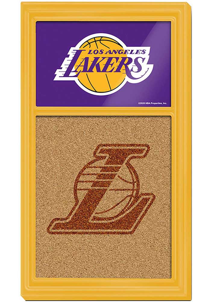 The Fan-Brand Los Angeles Lakers PURPLE Cork Board Sign - 2218919