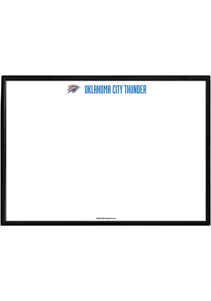 The Fan Brand Oklahoma City Thunder White Dry Erase Sign 2219356