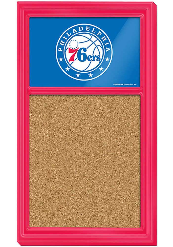 The Fan-Brand Philadelphia 76ers Blue Cork Board Sign - 2219492