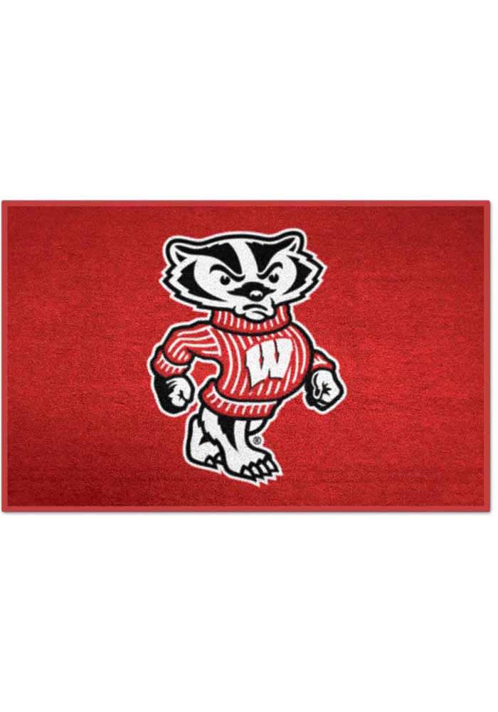 Wisconsin Badgers Alternate Logo Interior Rug Red - 222028454