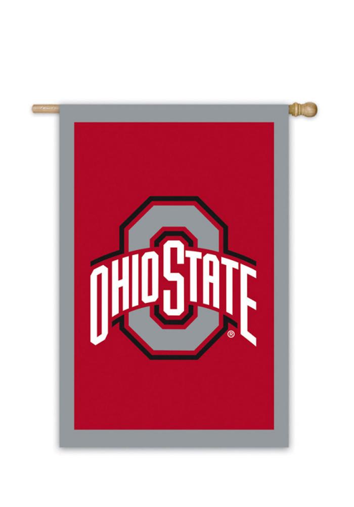Ohio State Buckeyes Red 28x44 Applique Sleeve Banner - 14120210
