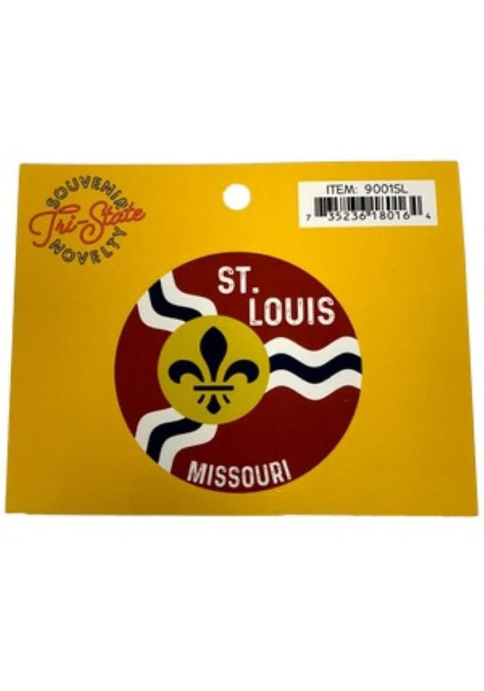 St Louis Souvenir | St Louis Stickers Red City Flag - 2230062