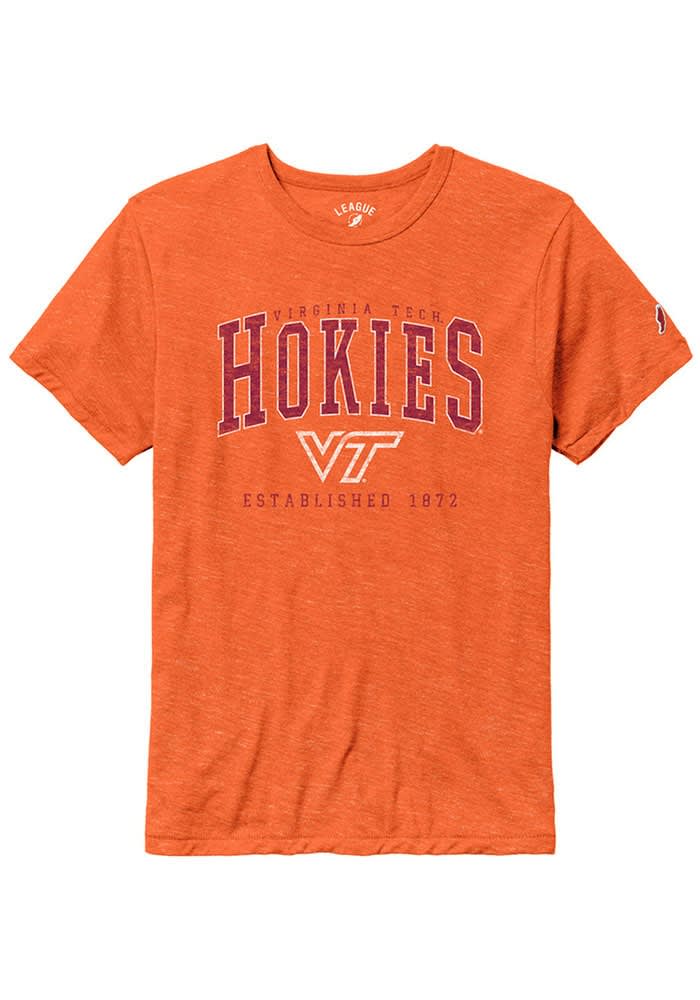 Virginia Tech Hokies ORANGE Victory Falls Puff Arch Mascot Short Sleeve ...