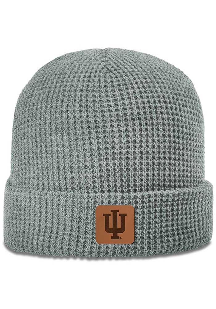 Indiana Hoosiers Uscape GRAY Waffle Knit Beanie Knit Hat - 22400244