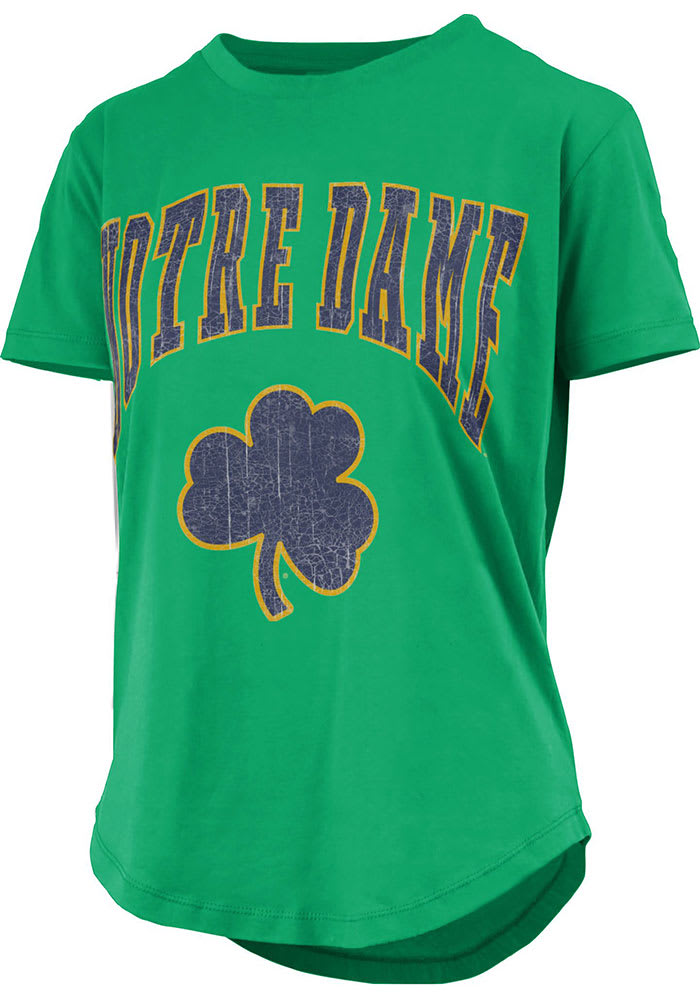 Pressbox Notre Dame Fighting Irish Womens KELLYGREEN Rounded Bottom ...