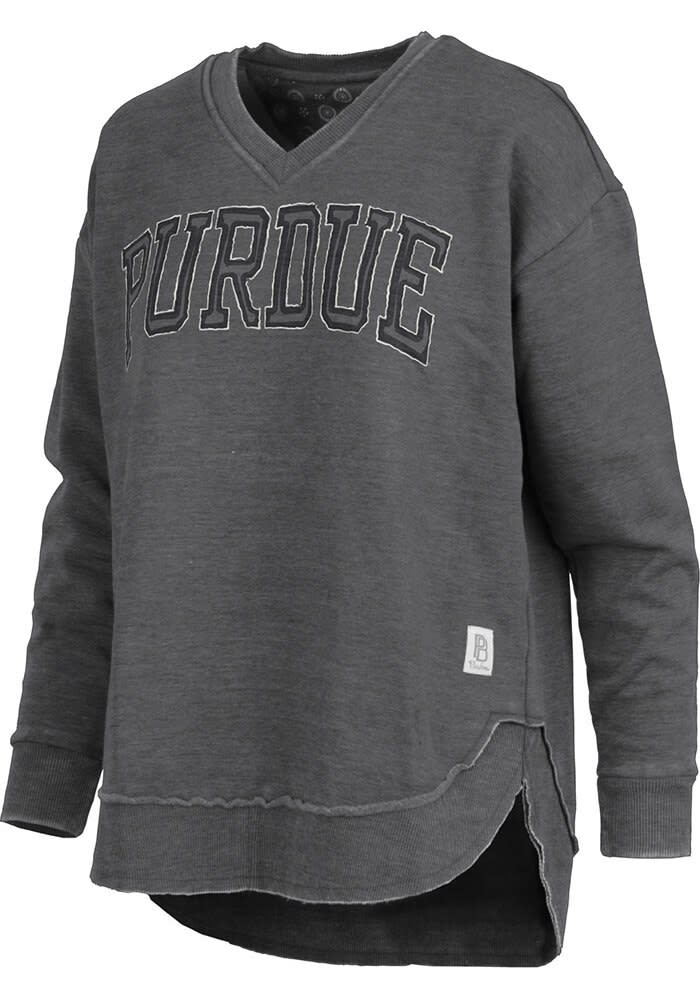 Purdue Boilermakers Pressbox Crew Sweatshirt Womens BLACK West Hall ...