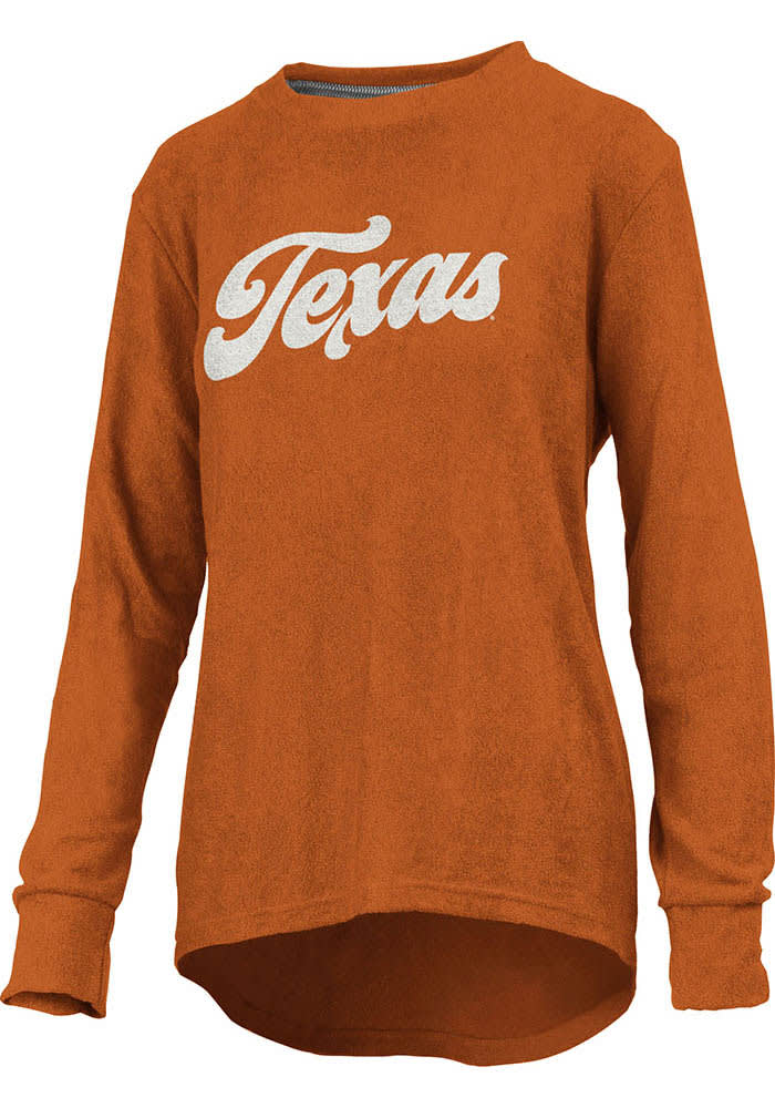 Texas Longhorns Pressbox Crew Sweatshirt Womens BURNTORANGE Marion Long ...