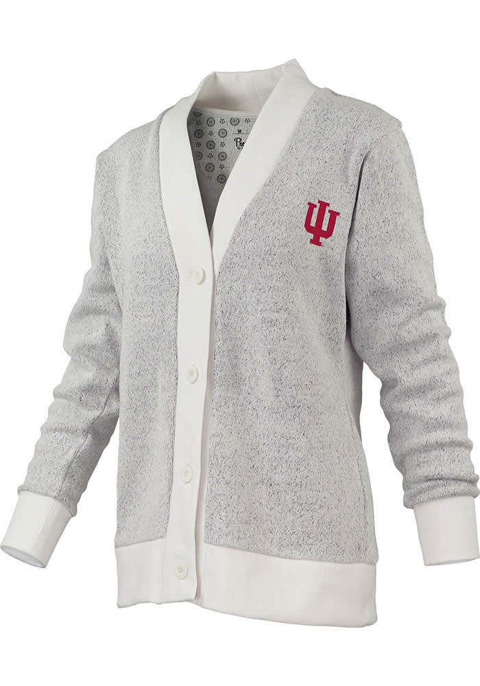 Indiana Hoosiers Pressbox Cardigan Womens OATMEAL Torrington Long ...