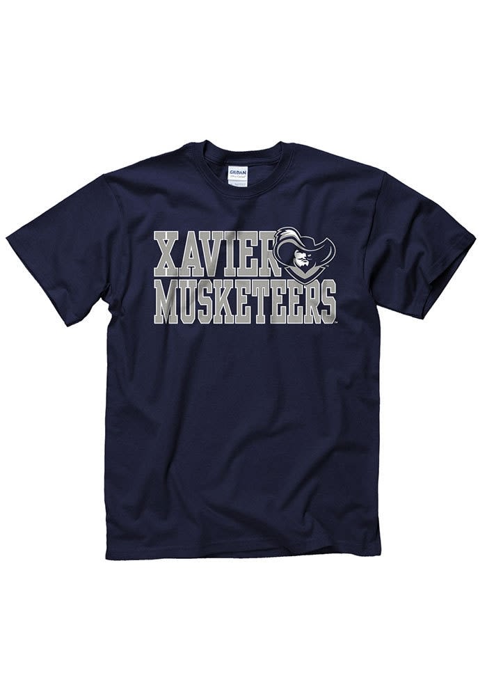 Xavier Musketeers NAVY Slogan Short Sleeve T Shirt - 22781283