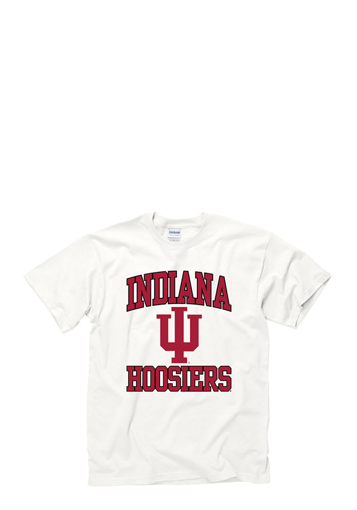 Indiana Hoosiers WHITE Number One Short Sleeve T Shirt - 22783037