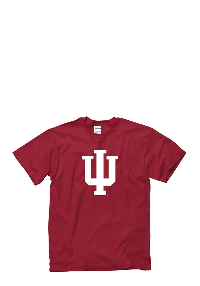 Indiana Hoosiers Red Big Logo Short Sleeve T Shirt - 22783046