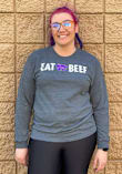 K-State Wildcats Eat Beef HEATHER GREY Long Sleeve T Shirt - 22783750