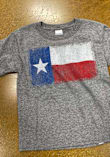 Texas Youth GRAPHITE Texas Flag Short Sleeve Fashion T-Shirt - 22783756