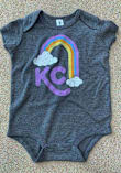 Kansas City Local Stuff Shop Kansas City GRAPHITEHEATHER Baby KC ...