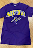 Prairie View A&M Panthers PURPLE Arch Mascot Short Sleeve T Shirt ...