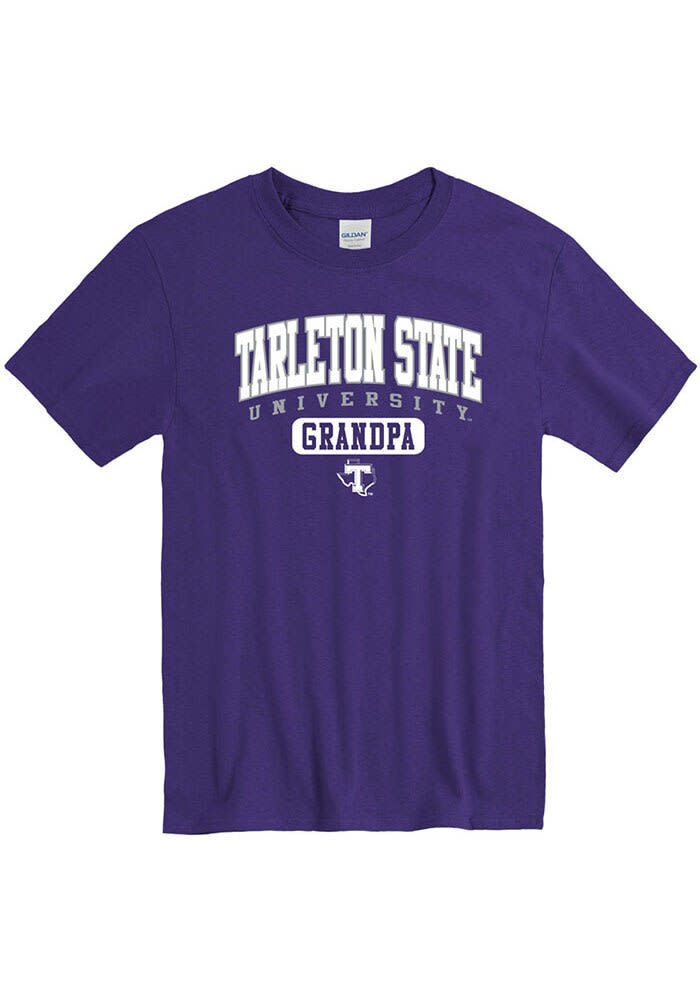 Tarleton State Texans PURPLE Grandpa Short Sleeve T Shirt - 22785453