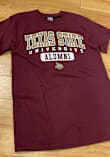 Texas State Bobcats MAROON Alumni Short Sleeve T Shirt - 22785460