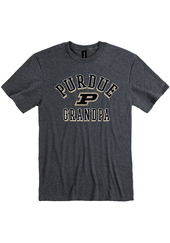 Purdue Boilermakers CHARCOAL Grandpa Number One Short Sleeve T Shirt ...