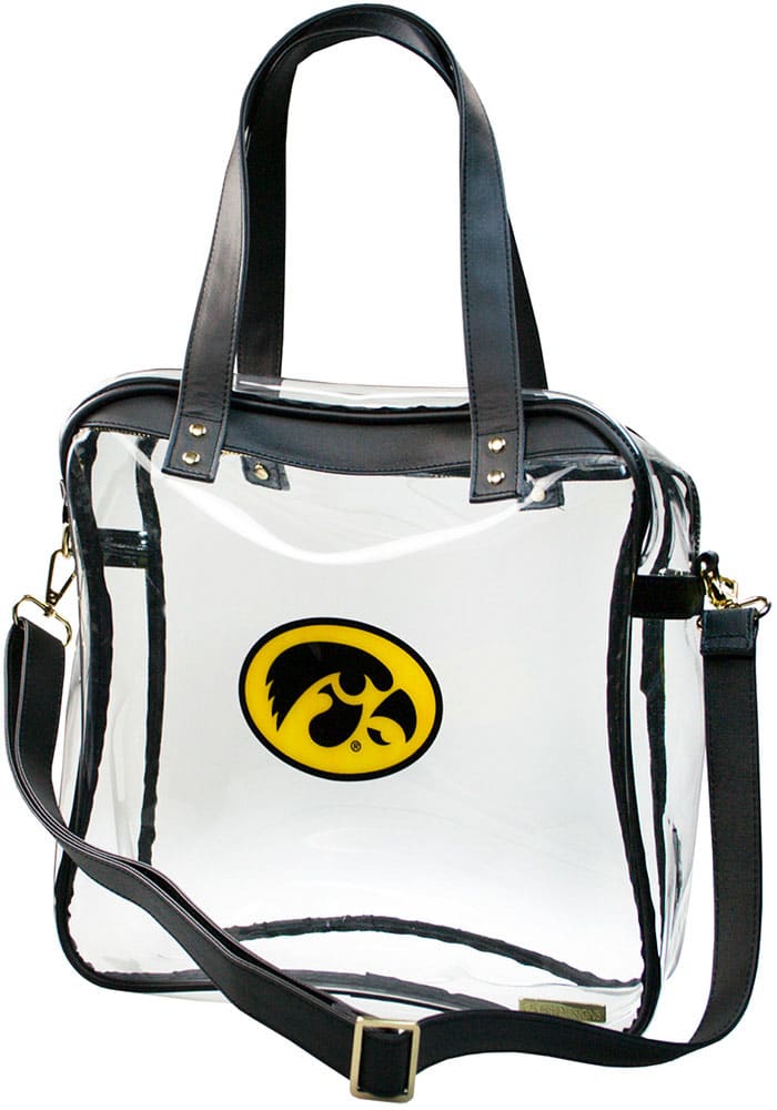 Iowa Hawkeyes BLACK Stadium Approved Design Clear Tote - 2300024