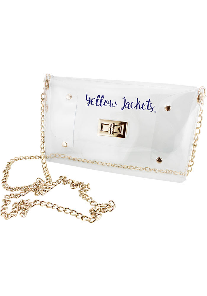 GA Tech Yellow Jackets CLEAR Stadium Approved Envelope Clear Tote ...
