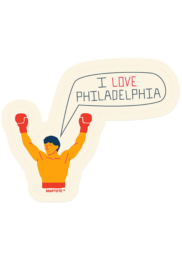 Philadelphia Souvenir | Philadelphia Stickers WHITE Local Iconic ...