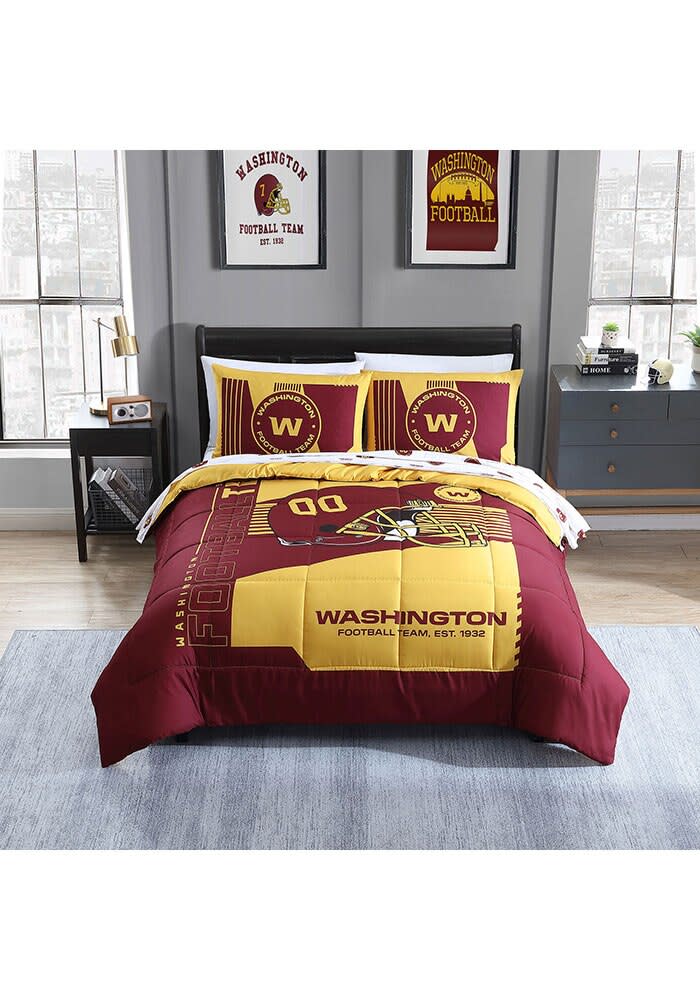 Washington Commanders Red Status Full Bed in a Bag - 23230094
