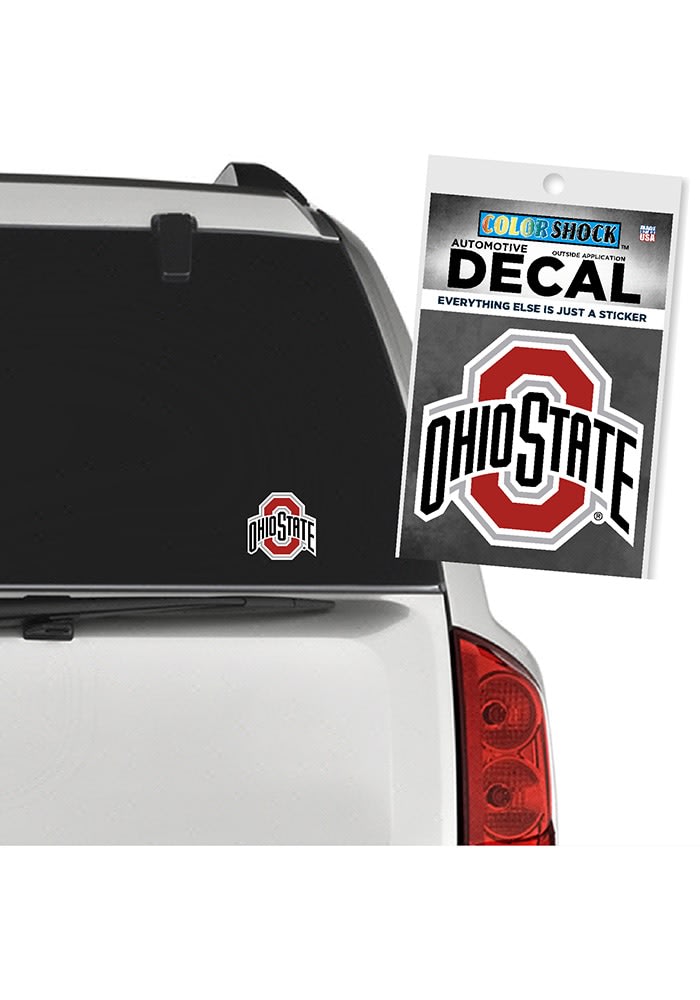 Red Ohio State Buckeyes Athletic O Design Decal - 2340019