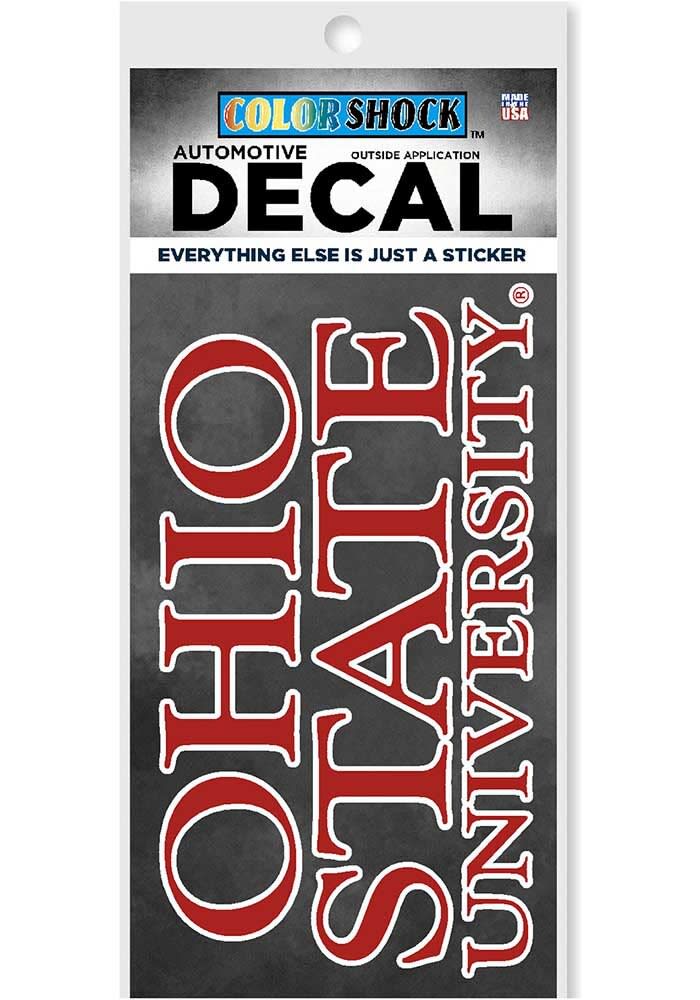 Red Ohio State Buckeyes University Decal - 2340030