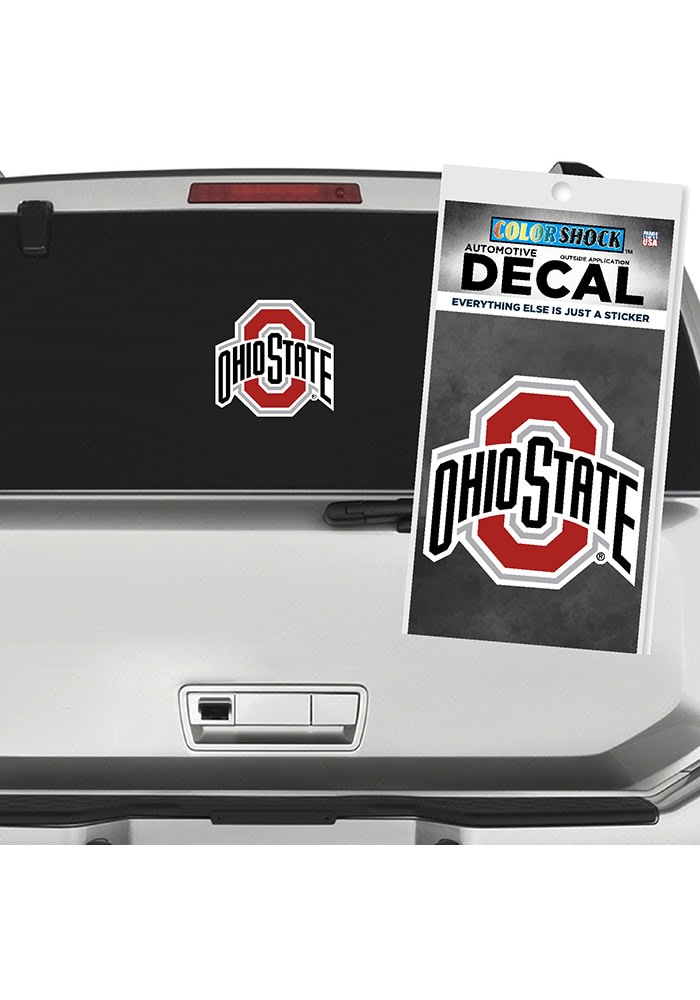 Red Ohio State Buckeyes Medium Athletic O Decal - 2340042