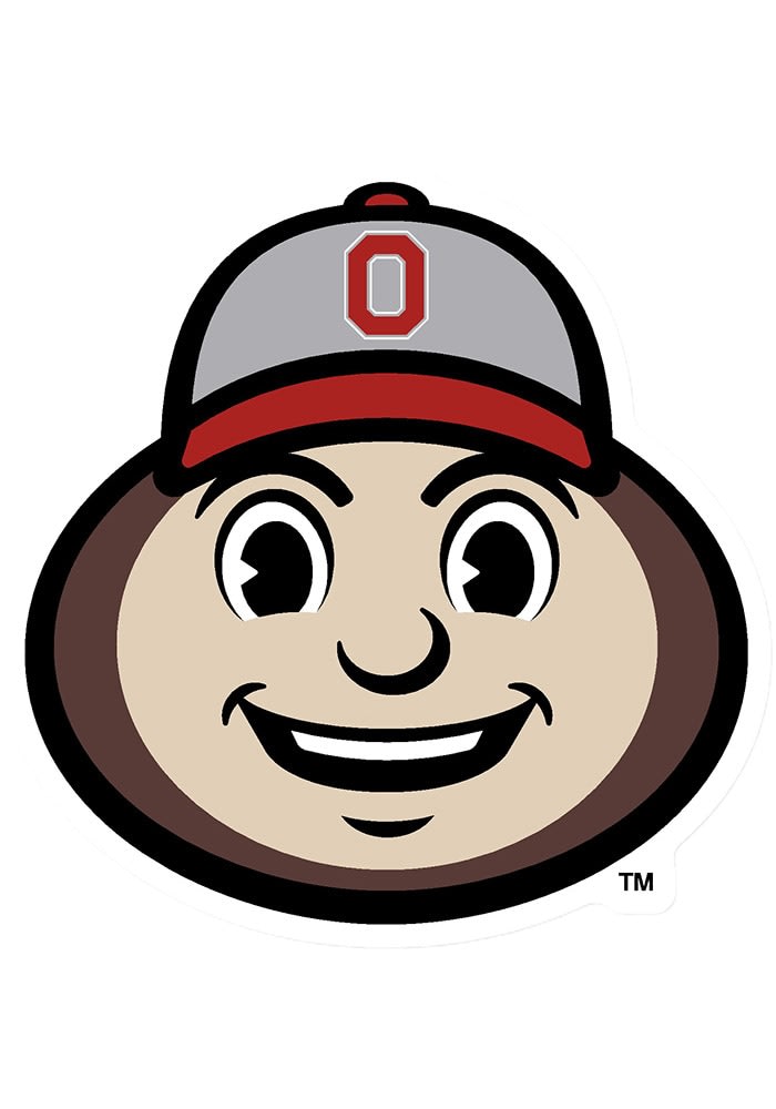 Ohio State Buckeyes Red Large Brutus Face Magnet - 2340086