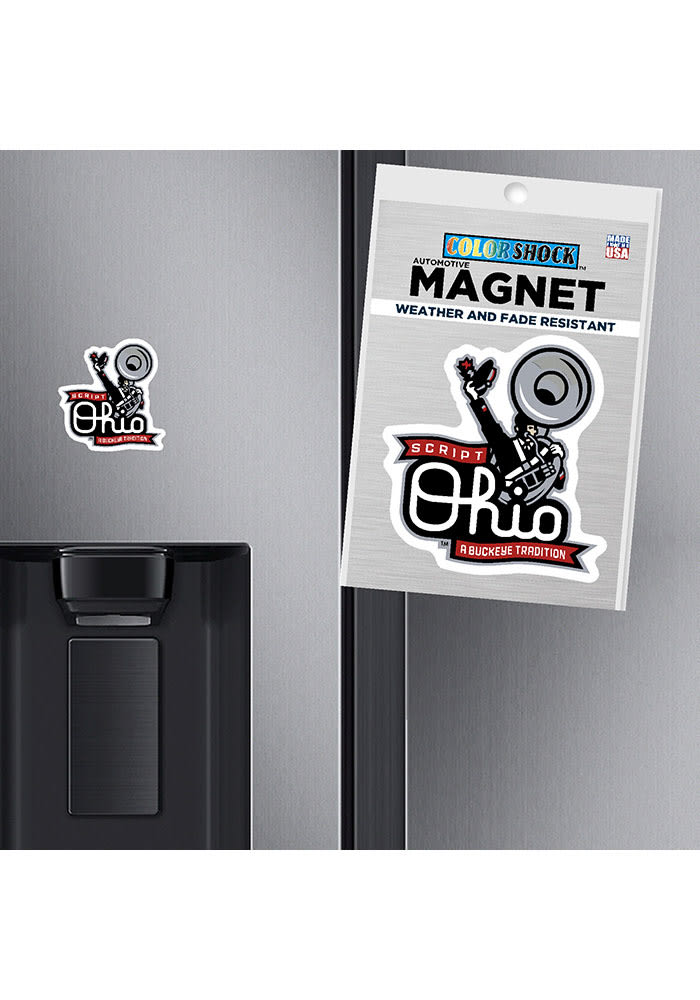 Ohio State Buckeyes Red Script Sousaphone Magnet - 2340098