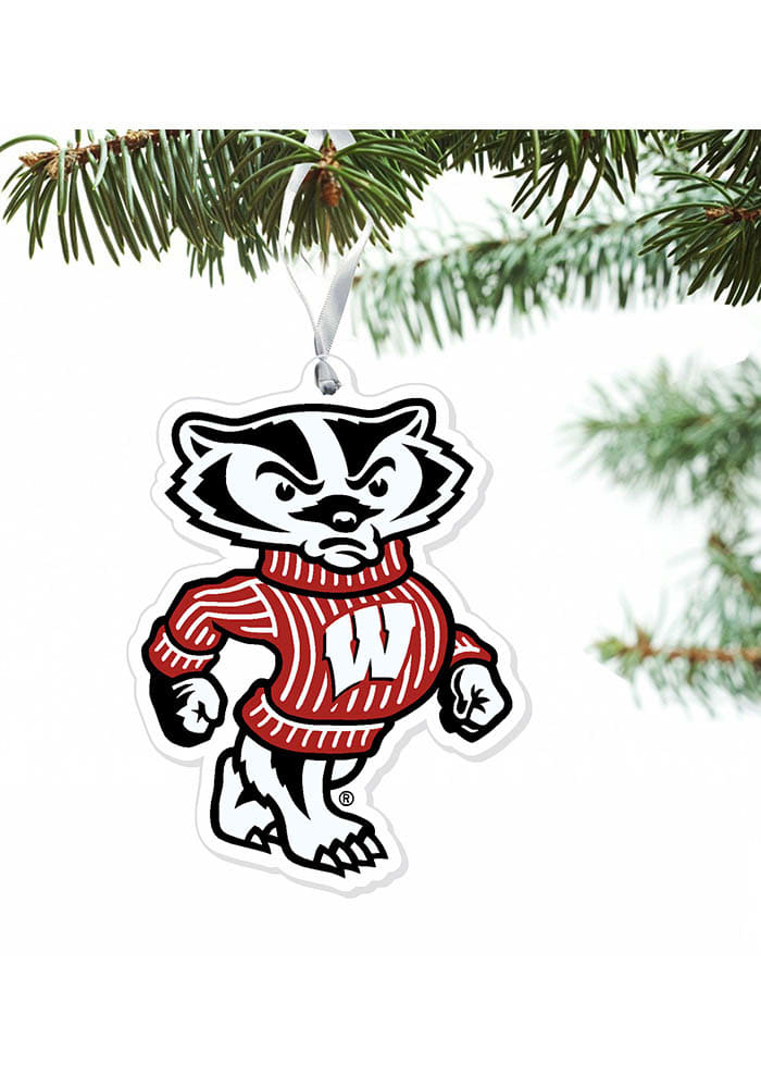 Wisconsin Badgers Red Mascot Ornament - 2340149