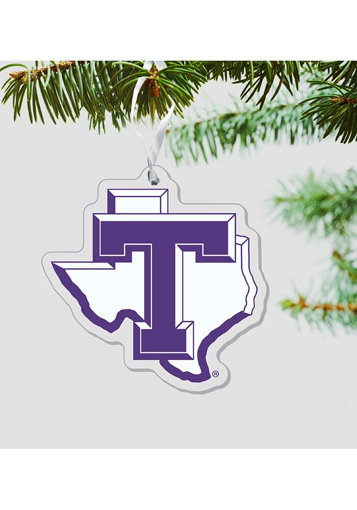 Tarleton State Texans PURPLE Mascot Ornament - 2340168