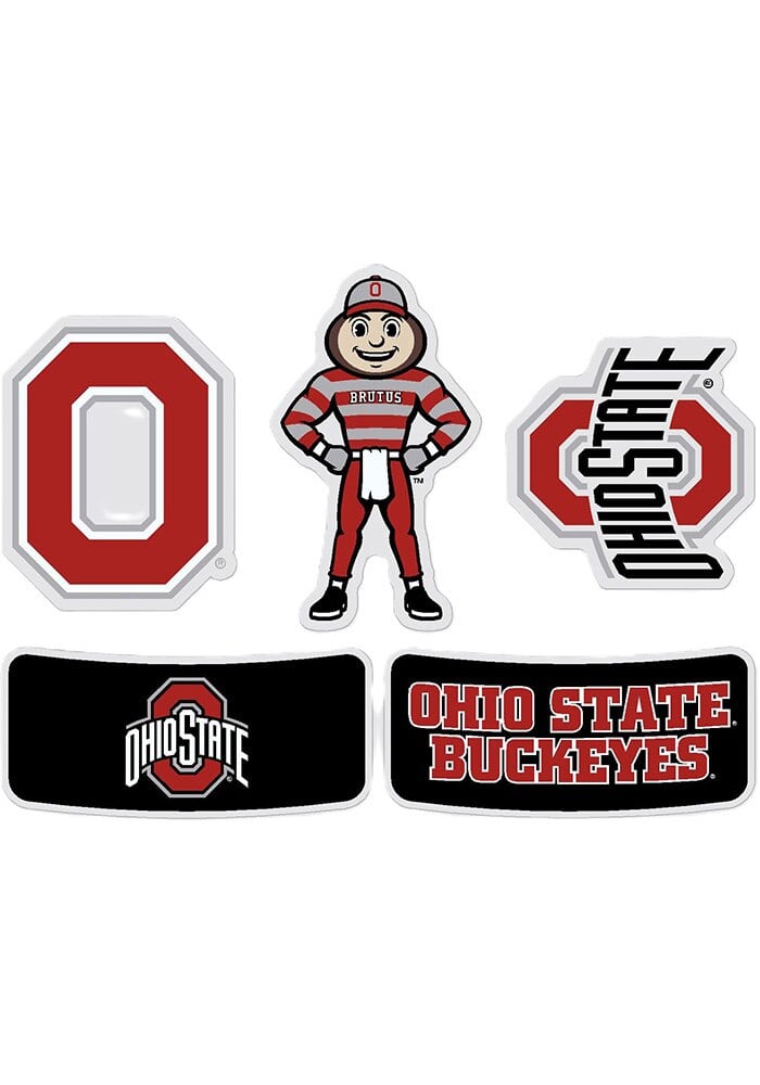 Ohio State Buckeyes Red Standard Mini Tattoo - 2340526
