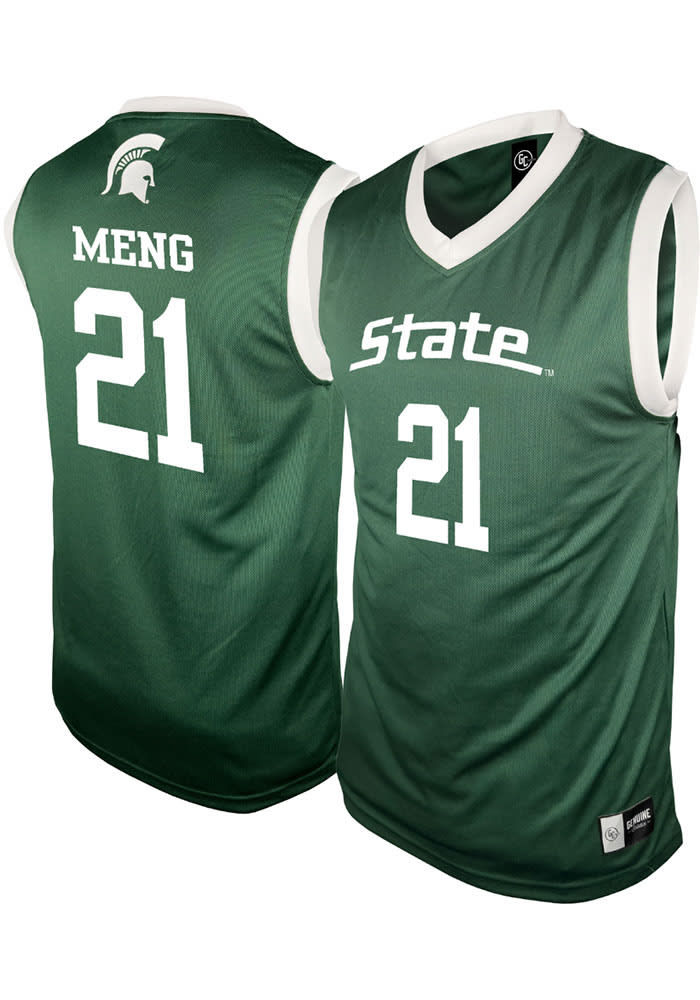 Mary Meng Michigan State Spartans GREEN NIL Jersey - 2367184