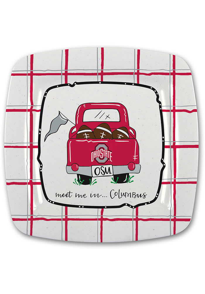 Ohio State Buckeyes Red 11in Melamine Truck Plate - 24010251