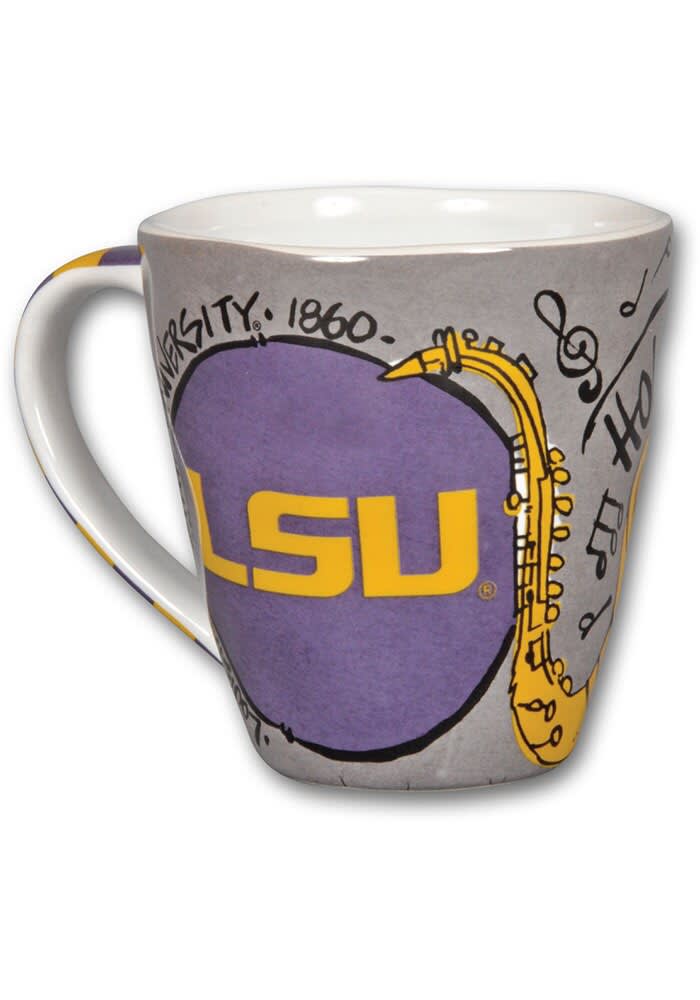 LSU Tigers PURPLE 16oz Scene Ceramic Mug - 24010282