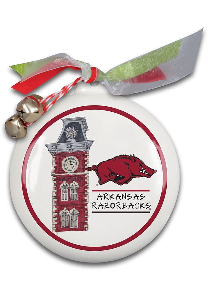 Arkansas Razorbacks Red Logo 4.5 inch diameter Ornament - 24010330