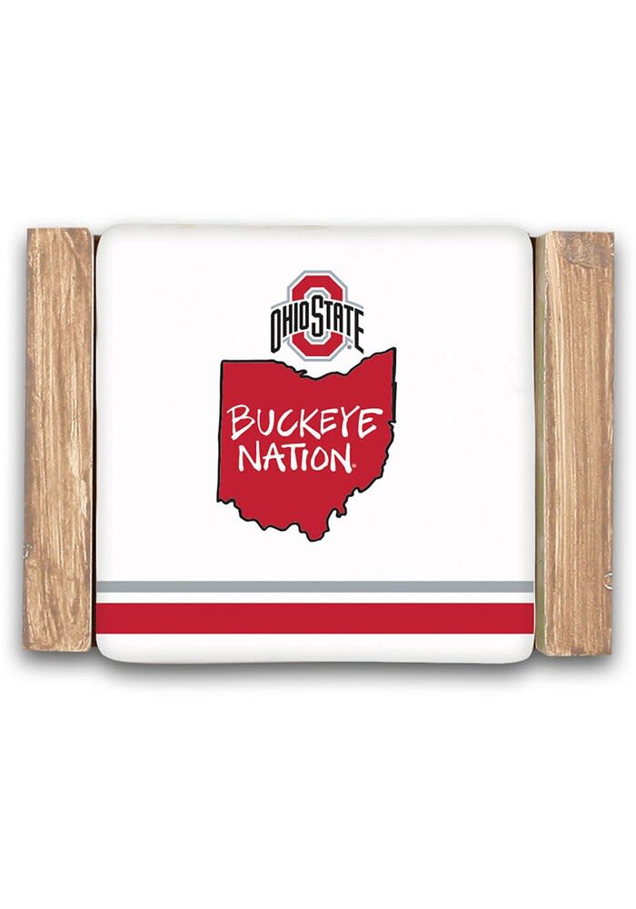 Ohio State Buckeyes Red 4 PC Set Coaster - 24010481