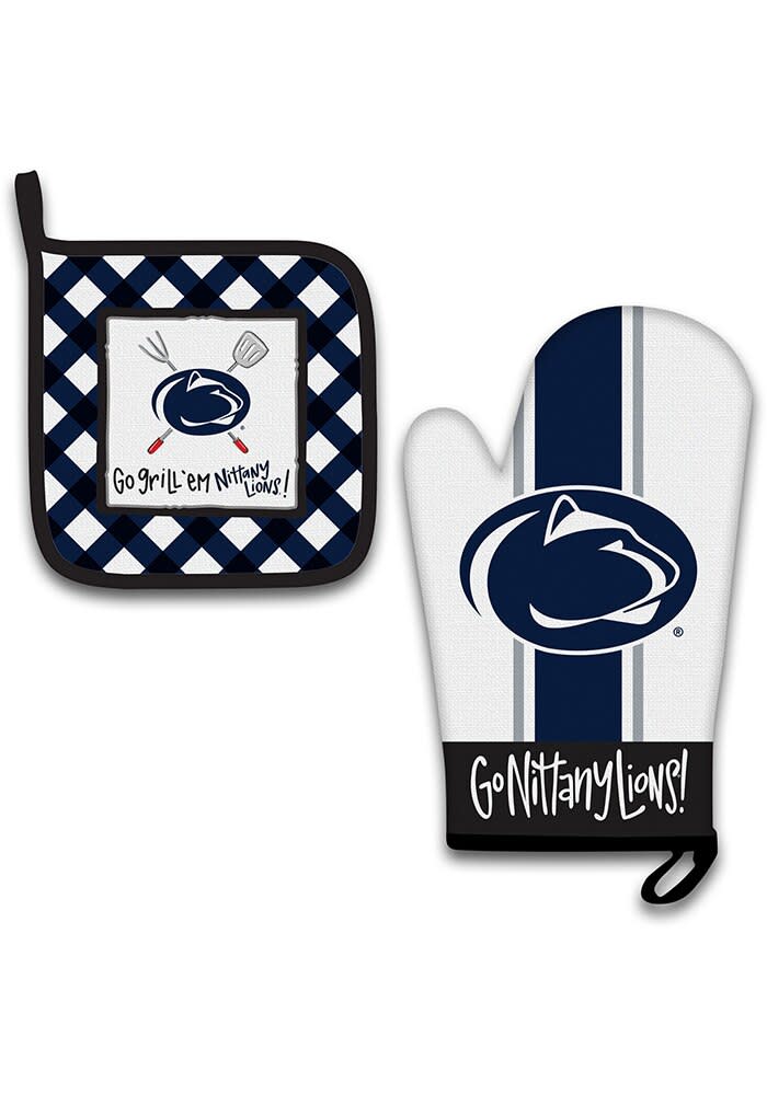 Penn State Nittany Lions Blue 2 PC Set Grill Mitt - 24010500