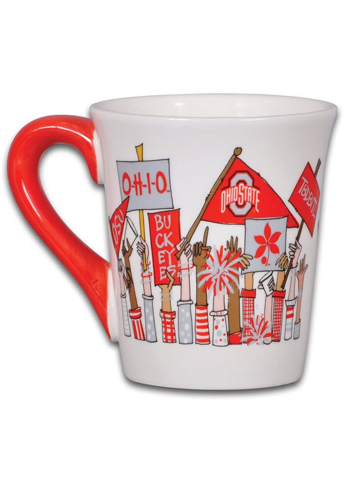 Ohio State Buckeyes Red Cheer Ceramic Mug - 24010746