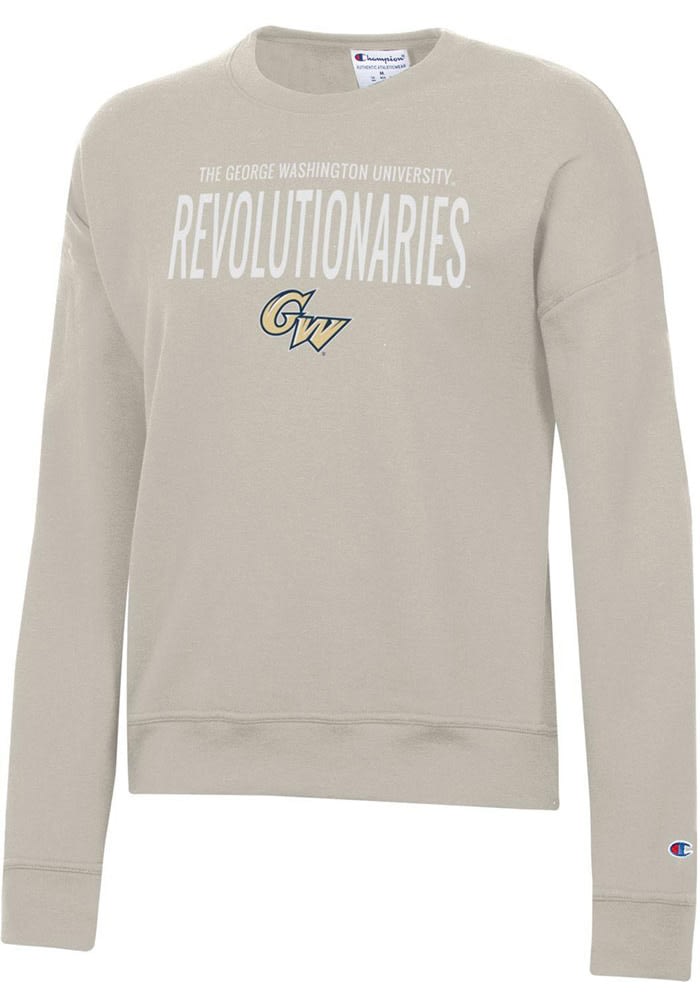 George Washington Revolutionaries Champion Crew Sweatshirt Womens LIGHT ...