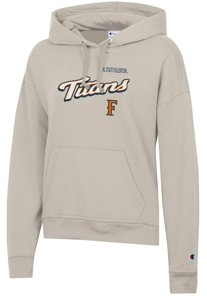 Champion Cal State Fullerton Titans Womens Powerblend Hoodie - Brown