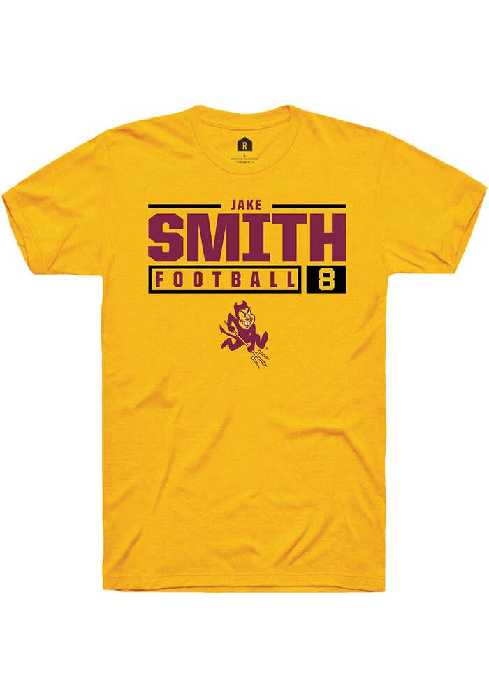 Jake Smith Arizona State Sun Devils Rally GOLD NIL Stacked Box Short ...