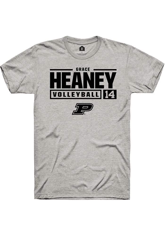 Grace Heaney Purdue Boilermakers Rally ASH NIL Stacked Box Short Sleeve ...